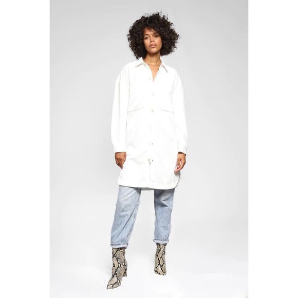 The Range | Jackets & Coats | The Range Shacket Light Shell White ...